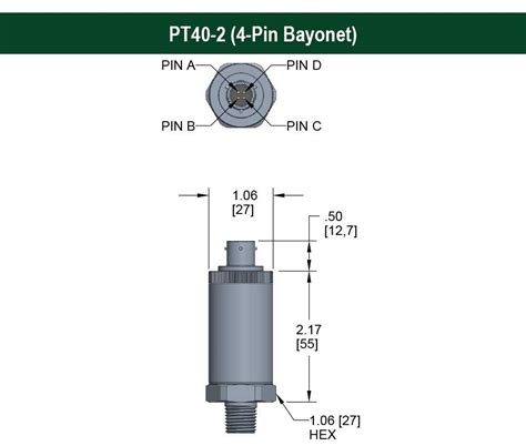 Pt40 Series High Accuracy Fixed Range Dimensions