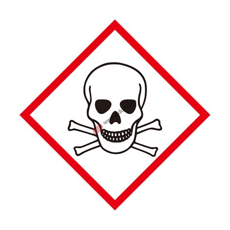 Sysbel西斯贝尔wl007化学品ghs反光警示标签（有毒物质）有毒物质反光警示标签安全警示标志牌安全标识铭牌 杭州艾捷盾机电科技有限公司