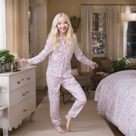 Barefoot Dove Cameron Wearing Pajamas Dancing By Joechill68 On Deviantart