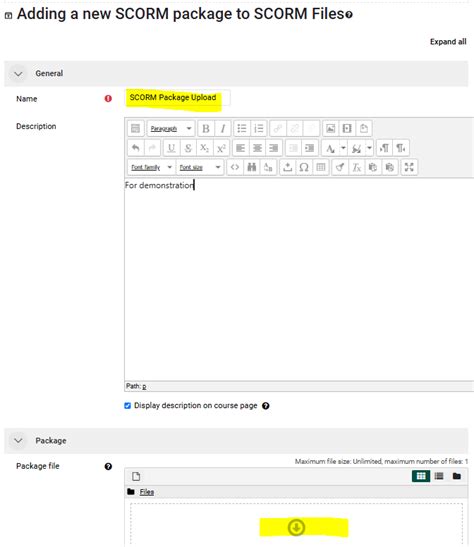 Importing A Scorm File Clarksons Documentation Library