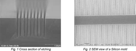 Figure 1 From Fabrication Of Silicon Mold For Thermal Nanoimprint Lithography Semantic Scholar