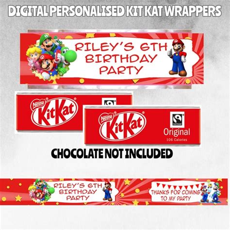 Kit Kat Wrapper Etsy