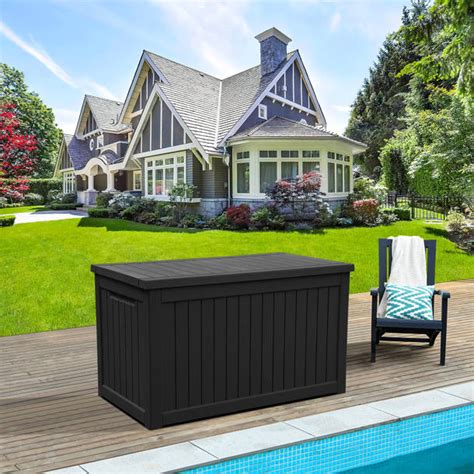Yitahome Yita Poolside Wicker Deck Box And Reviews Wayfair