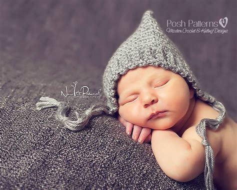 Crochet Hat Pattern Easy And Elegant Pixie Hat Pattern Pdf 334 Newborn To