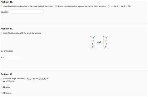 Solved Problem Point Find The Linear Equation Of The Chegg Com