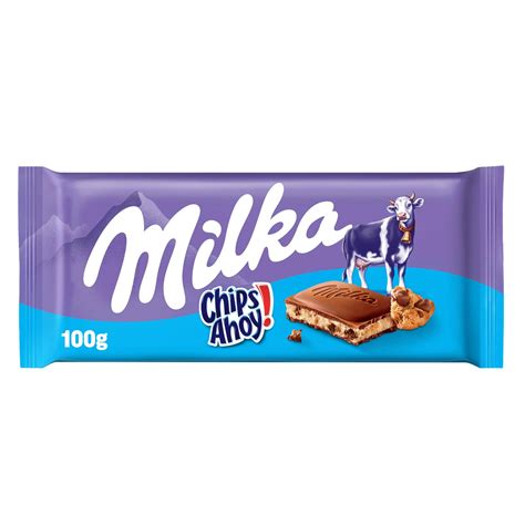 Milka Chips Ahoy Chocolate Bar 100g Mcr Snack Distro