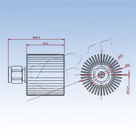 Supply 25w Frequency Covers Dc 3700 Mhz Passive Device Dummy Load