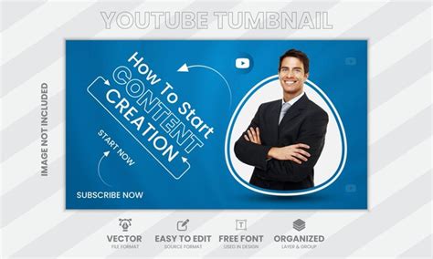 Premium Vector Creative Youtube Tumbnail Design