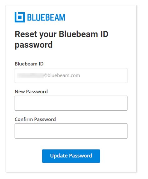 How To Reset Password In Bluebeam21 Core Services