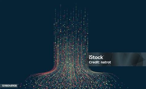 기술 배경 빅 데이터 시각화 개념입니다 정보 인공 신경망 감사에 대한 스톡 벡터 아트 및 기타 이미지 감사 데이터 빅데이터 Istock