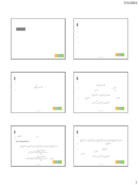 7eee2511newton Raphson2 Pdf Analysis Mathematics