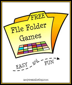 FREE File Folder Games Amy S Wandering