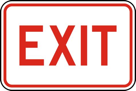 Exit Sign W5415 By SafetySign Com