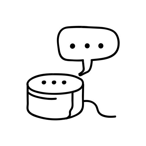 Premium Vector Ai Device Virtual Assistant Icon Hand Drawn Vector