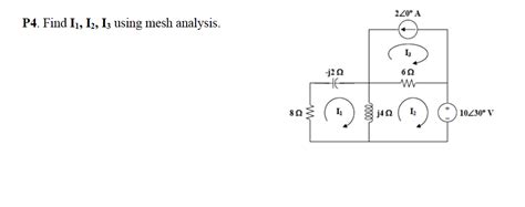 solved find i1 i2 i3 using mesh analysis