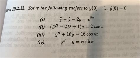 solved solve the following subject to y 0 1 y 0 0
