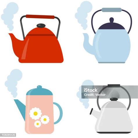 차입니다 신선한 양조 차주전자 차 한 잔에 부 어 세라믹 찻주전자에 대 한 로고 배경에서 주전자의 벡터 그림 찻주전자 패턴 구성입니다 주전자에 대한 스톡 벡터 아트 및 기타