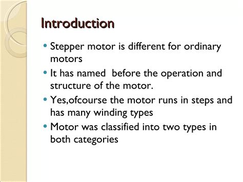 Interfacing Stepper Motor PPT