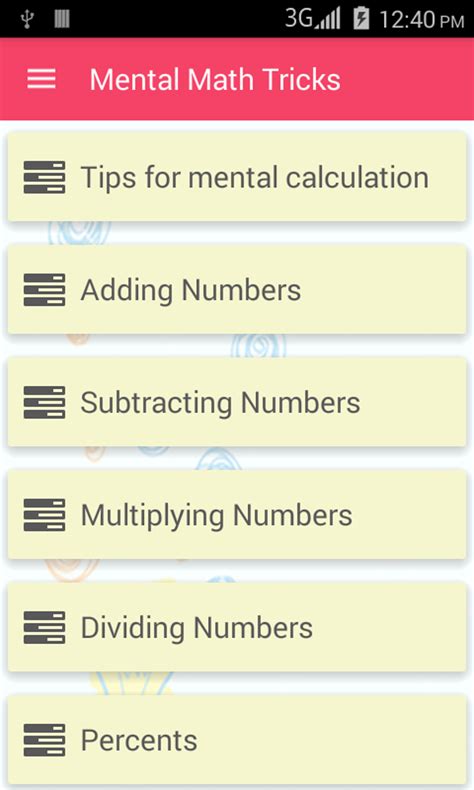 Mental Math Trick Apk For Android Download