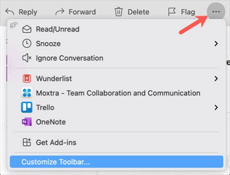 How To Customize The Toolbar On Outlook For Mac