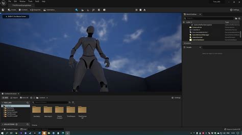 Unreal Engine 5 Content Browser Docking And Female Mannequin Activate