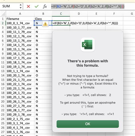 If Statement Excel If Else Formula Fails Due To Wrong Syntex Stack Overflow