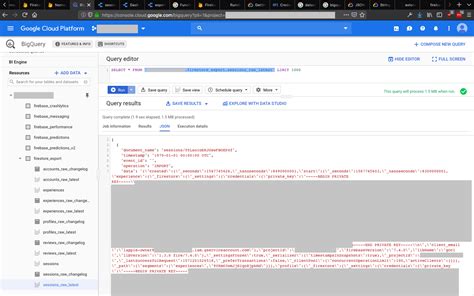 Running Firestore Bigquery Export Deposits Private Key Into Document