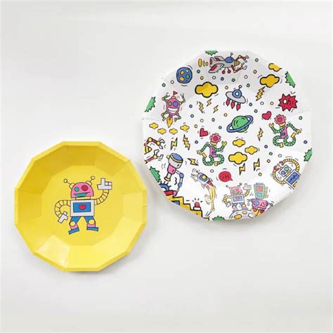 Robot Themed Party Tableware Party Trends