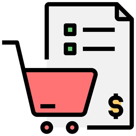 Purchasing Generic Outline Color Icon