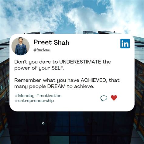 Preet Shah On Linkedin Monday Motivation Entrepreneurship