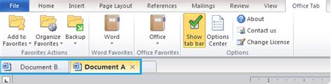 Office Tab Open Save And Close A Group Of Documents