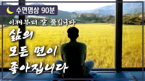 이제부터 모든 면에서 잘 풀립니다 삶의 모든 면이 좋아집니다 🌙수면명상 Youtube