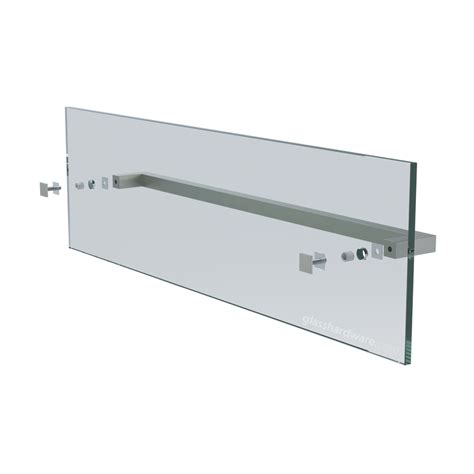 24 Square Single Towel Bar Chrome Finish Igt Glass Hardware