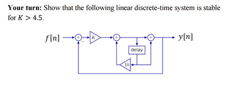 Your Turn Show That The Following Linear