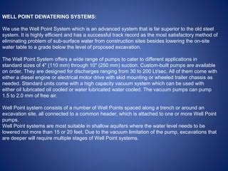 Dewatering Equipment By Satyam Dewatering Systems Chennai Pptx