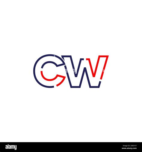 Cw Tech Logo Concept Design Stock Vector Image And Art Alamy
