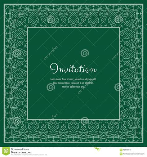 Ornamental Lace Frame Stock Vector Illustration Of Lacy 124189049
