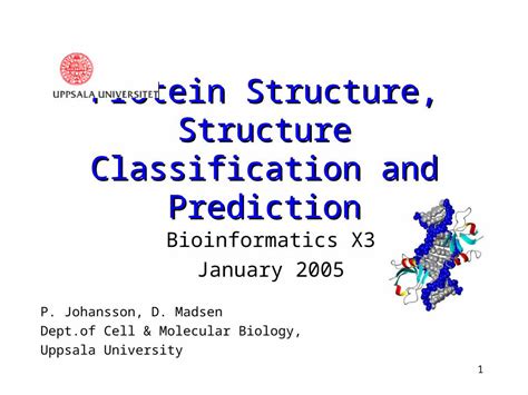Ppt 1 Protein Structure Structure Classification And Prediction Bioinformatics X3 January