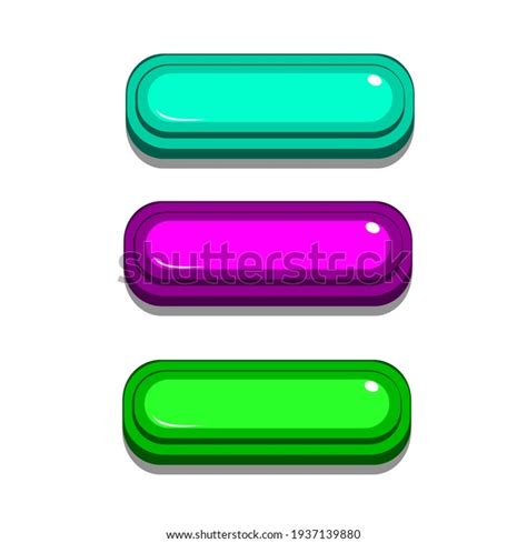 Game Ui Set Buttons Gui Build Stock Vector Royalty Free 1937139880 Shutterstock