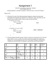 Assignment Pdf Assignment CSCI Fundamentals Of Algorithms Fall Due
