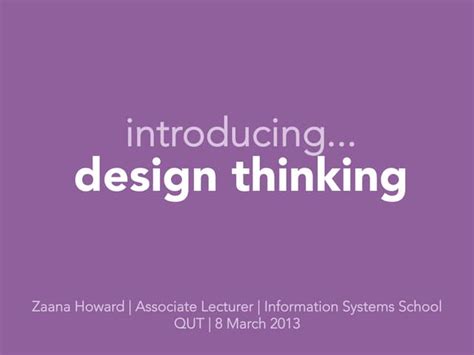 Design Thinking Notes Pdf