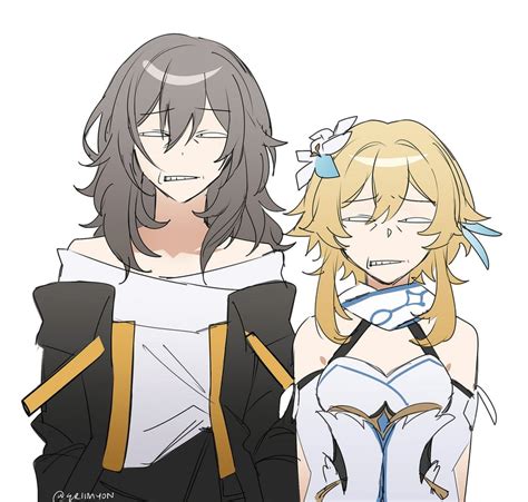 Lumine Trailblazer And Stelle Genshin Impact And More Drawn By Eriimyon Danbooru