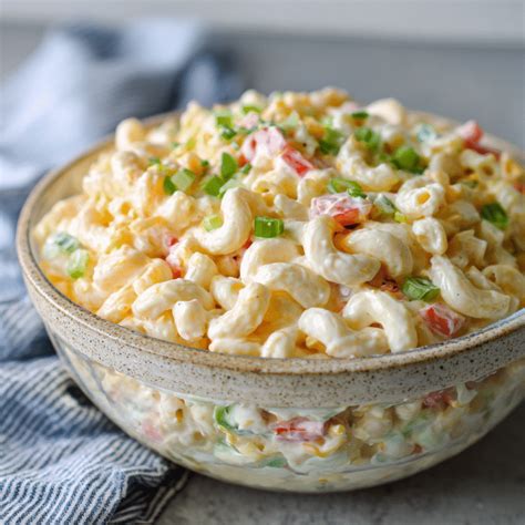 Amish Macaroni Salad Recipe Ooohdelish