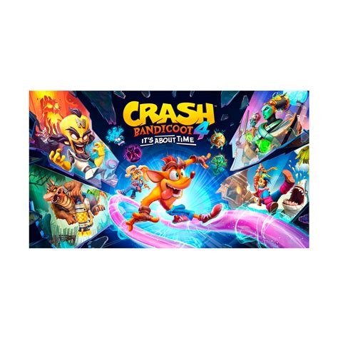 Crash Bandicoot 4 Its About Time Poster Playstation 4 Real Plaza