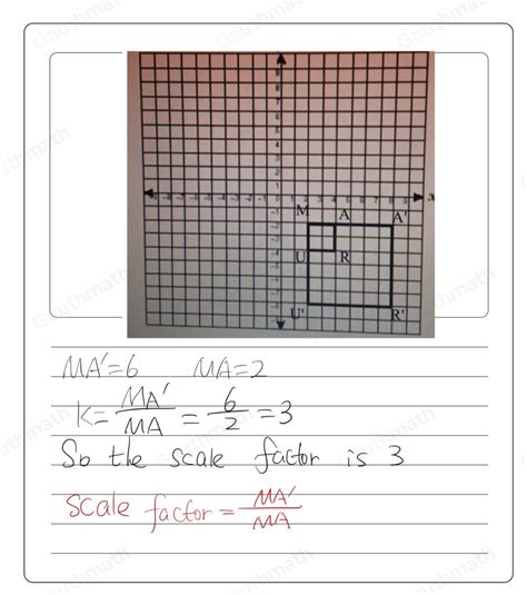 Solved 2 ≌what Is The Scale Factor Used To Dilate Square Maru