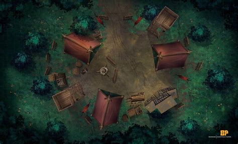 Dnd Bandit Camp Mapdnd Camp Battle Map