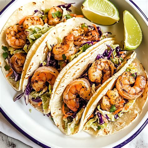Shrimp Tacos With Cabbage Slaw