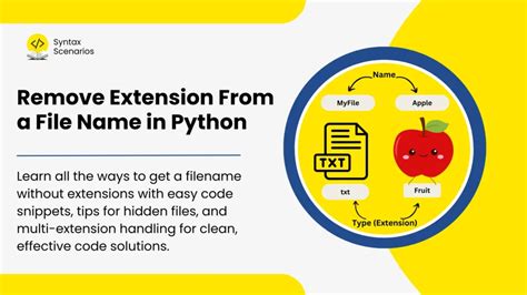 How To Remove Extension From File Name In Python