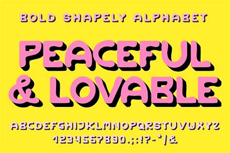 대담한 올 캡 그루비 스타일 알파벳 기본 라틴어 문자 숫자 및 문장 부호 집합입니다 컴퓨터 글자에 대한 스톡 벡터 아트 및 기타 이미지 컴퓨터 글자 쿨한 태도