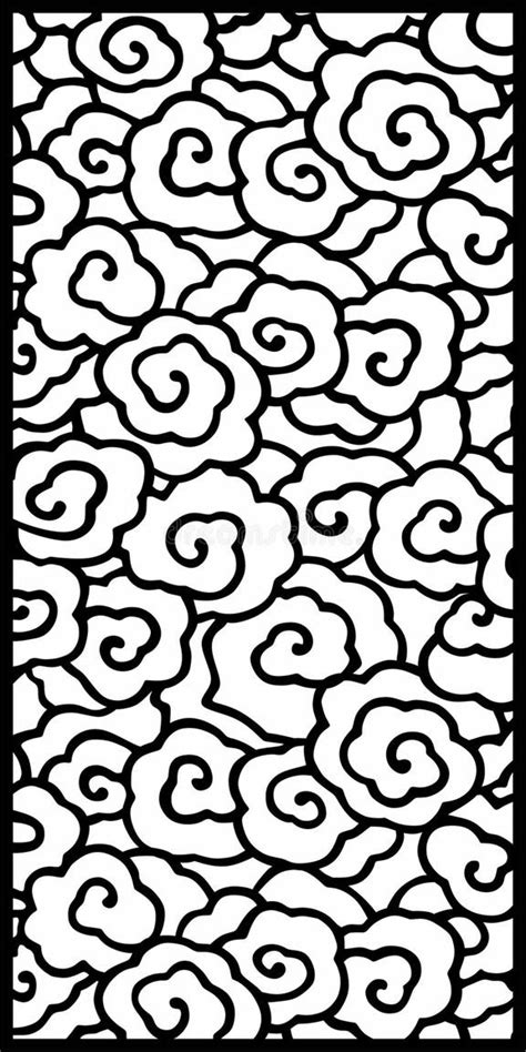 Cnc Pattern With Clouds Stock Image Illustration Of Graphical 375113421